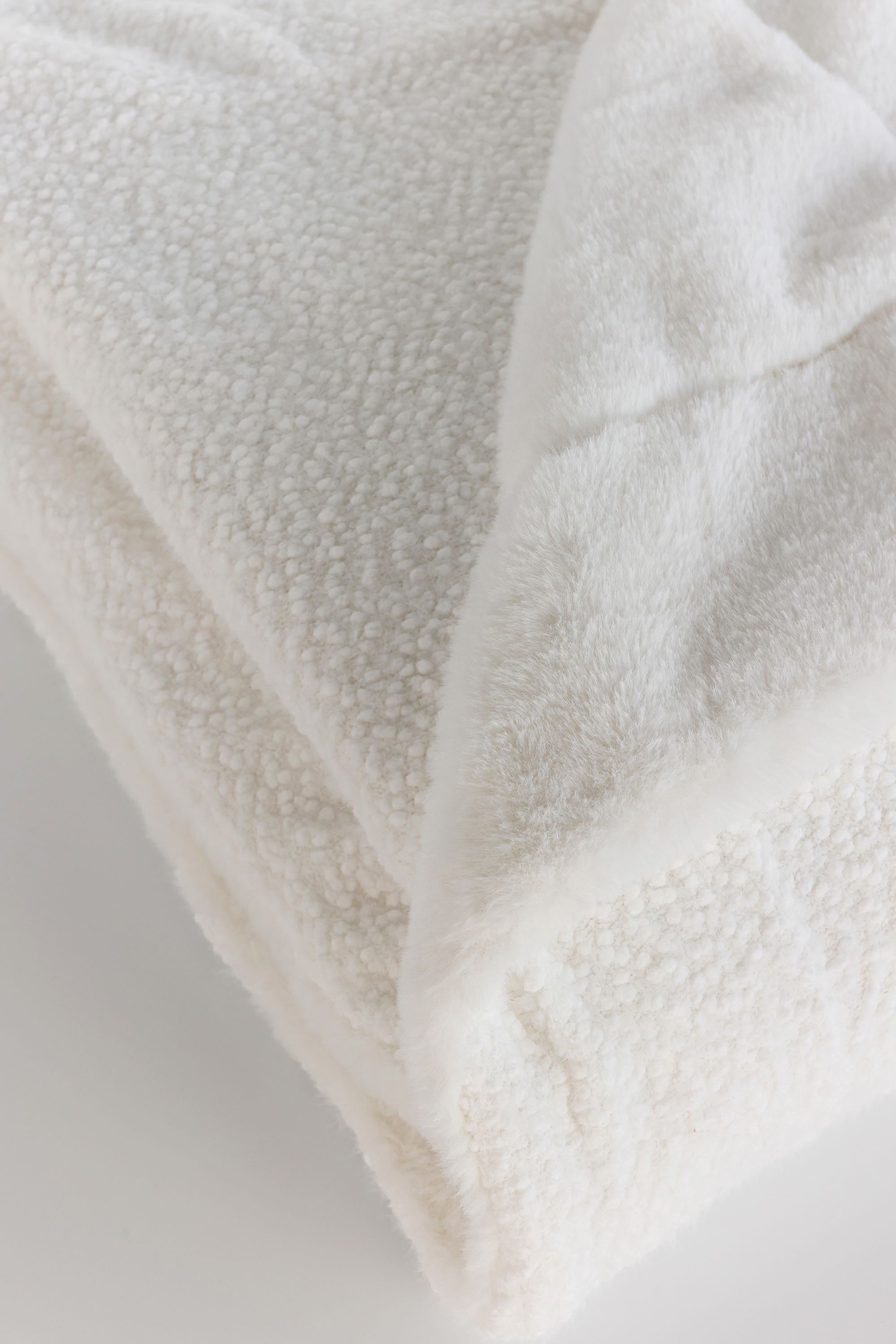 Bouclé Throw | White - Jennifer Adams® Home