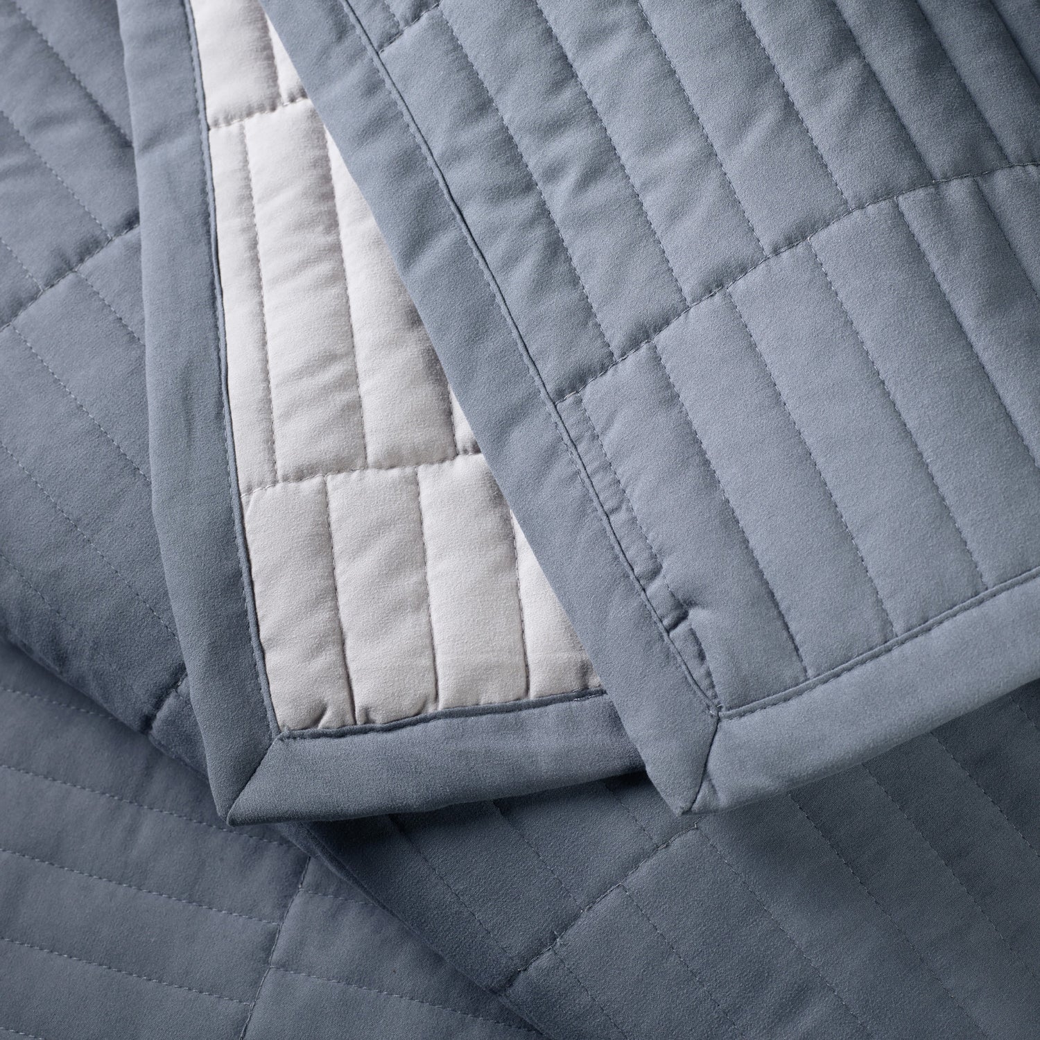 Blanket Set | Codora Reversible | Deep Pacific/Light Grey – Jennifer ...